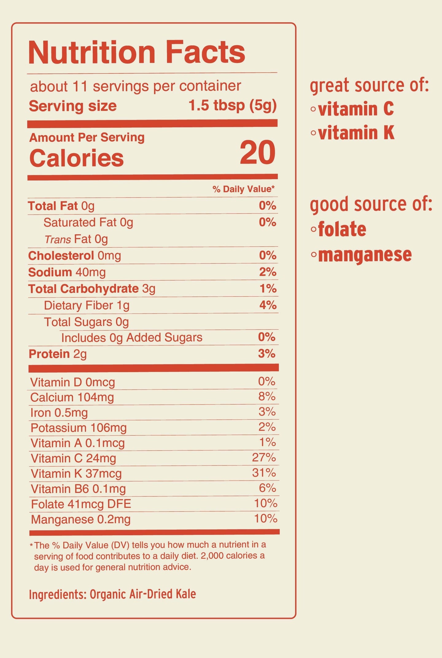 kale sprinkles – edggies veggies